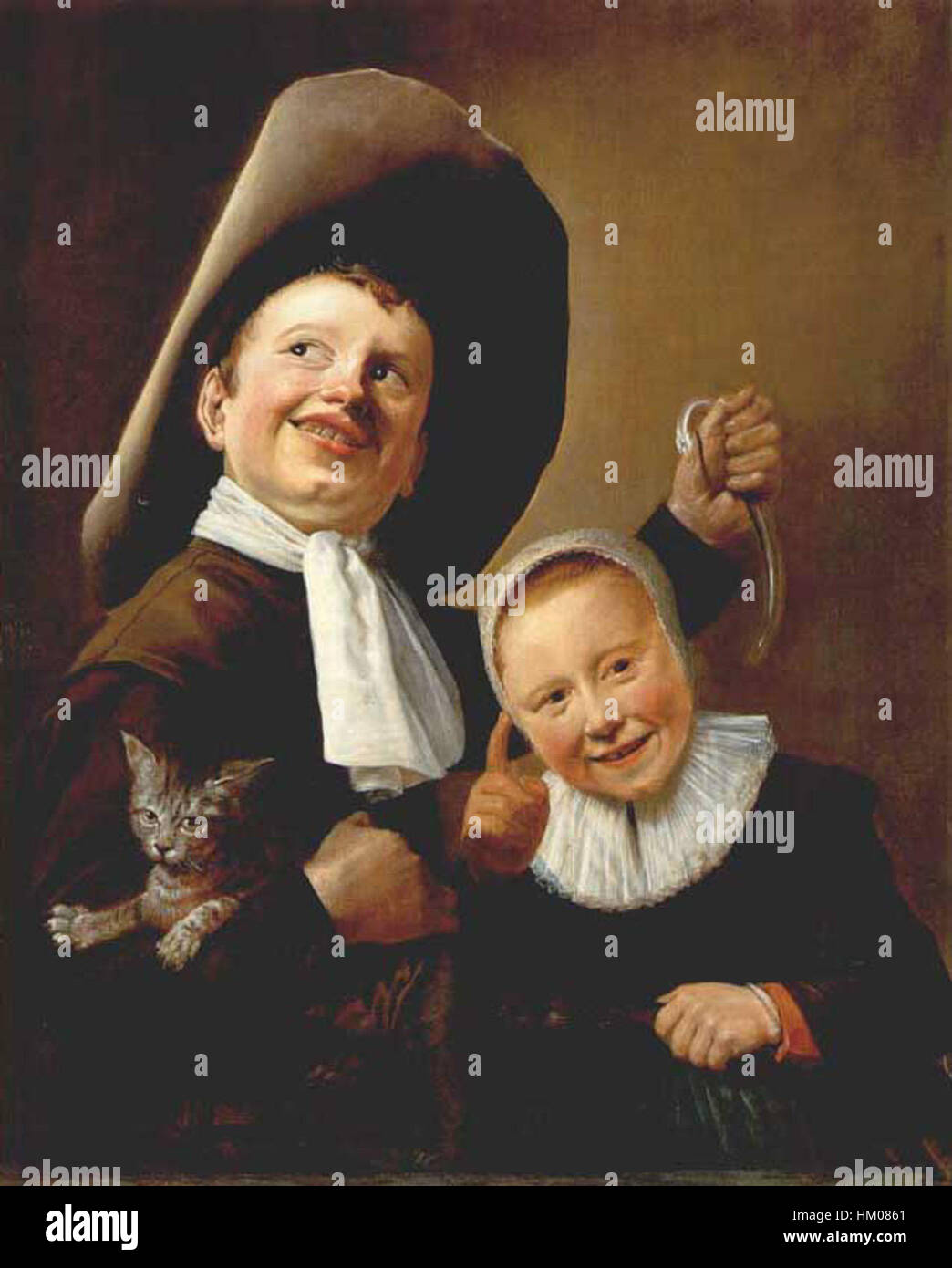 Judith Leyster's *A Boy and a Girl with a Cat and an Eel* captures two ...