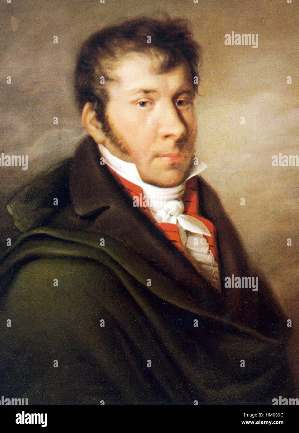 A painting of Johann Nepomuk Hummel, capturing the likeness of the ...