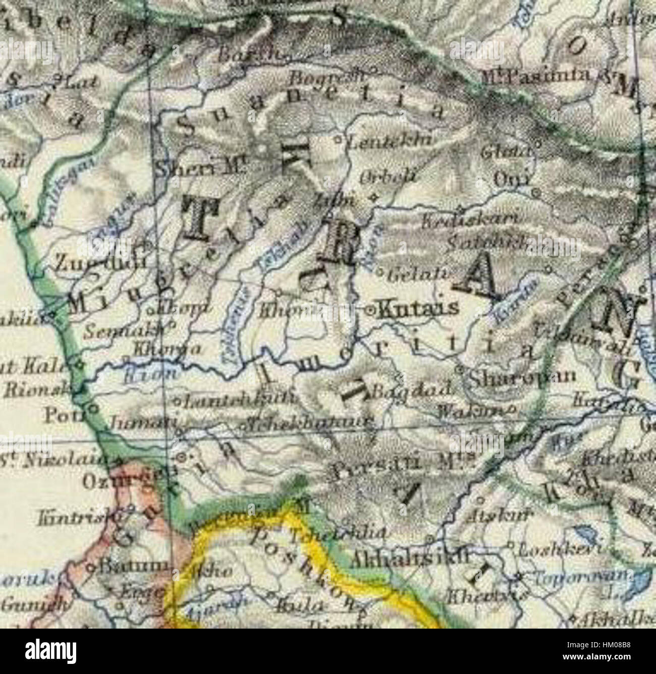 This map by Alexander Keith Johnston, created in 1861, shows Turkey in ...