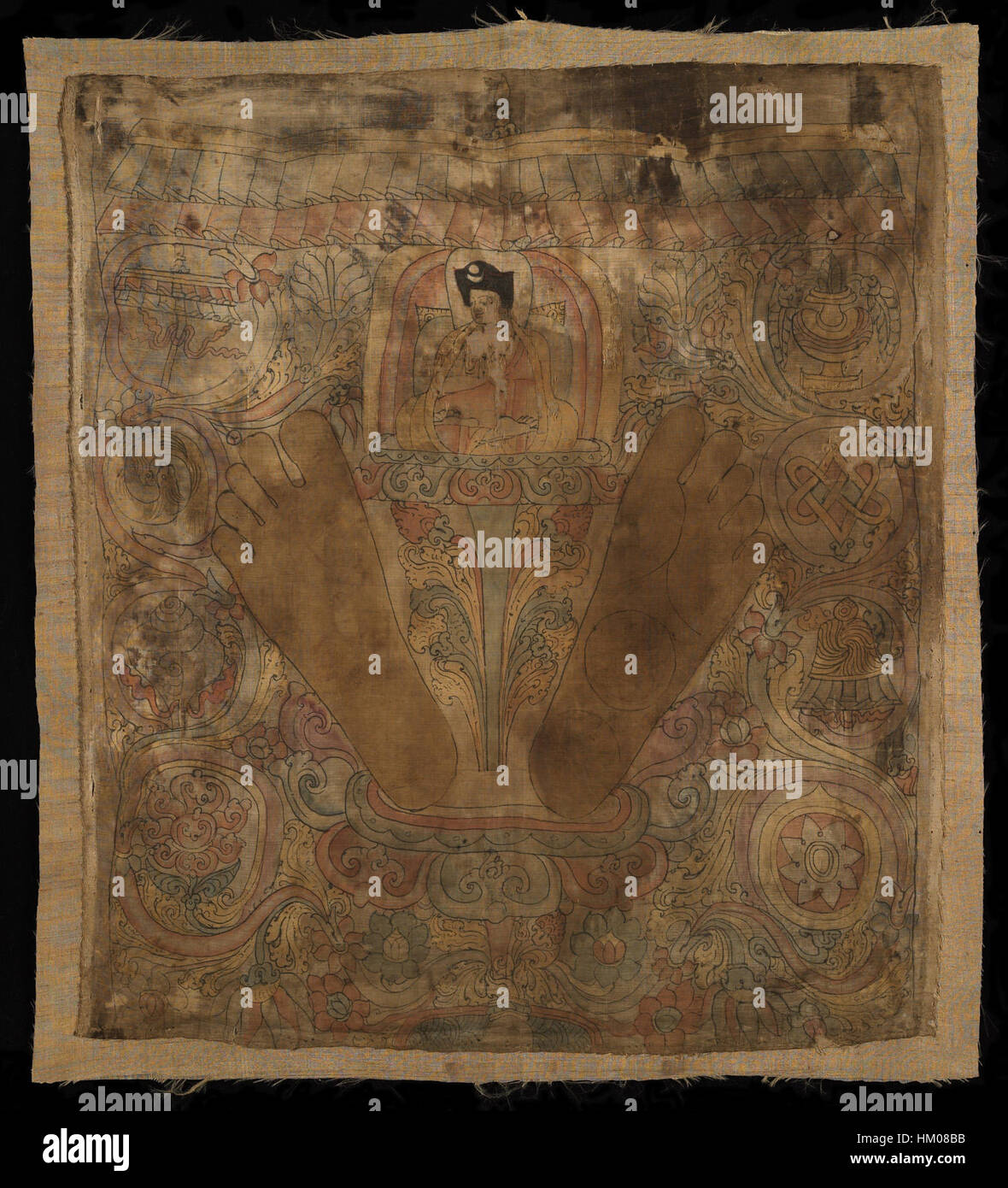 This image from the Google Art Project depicts the Karmapa, a prominent ...