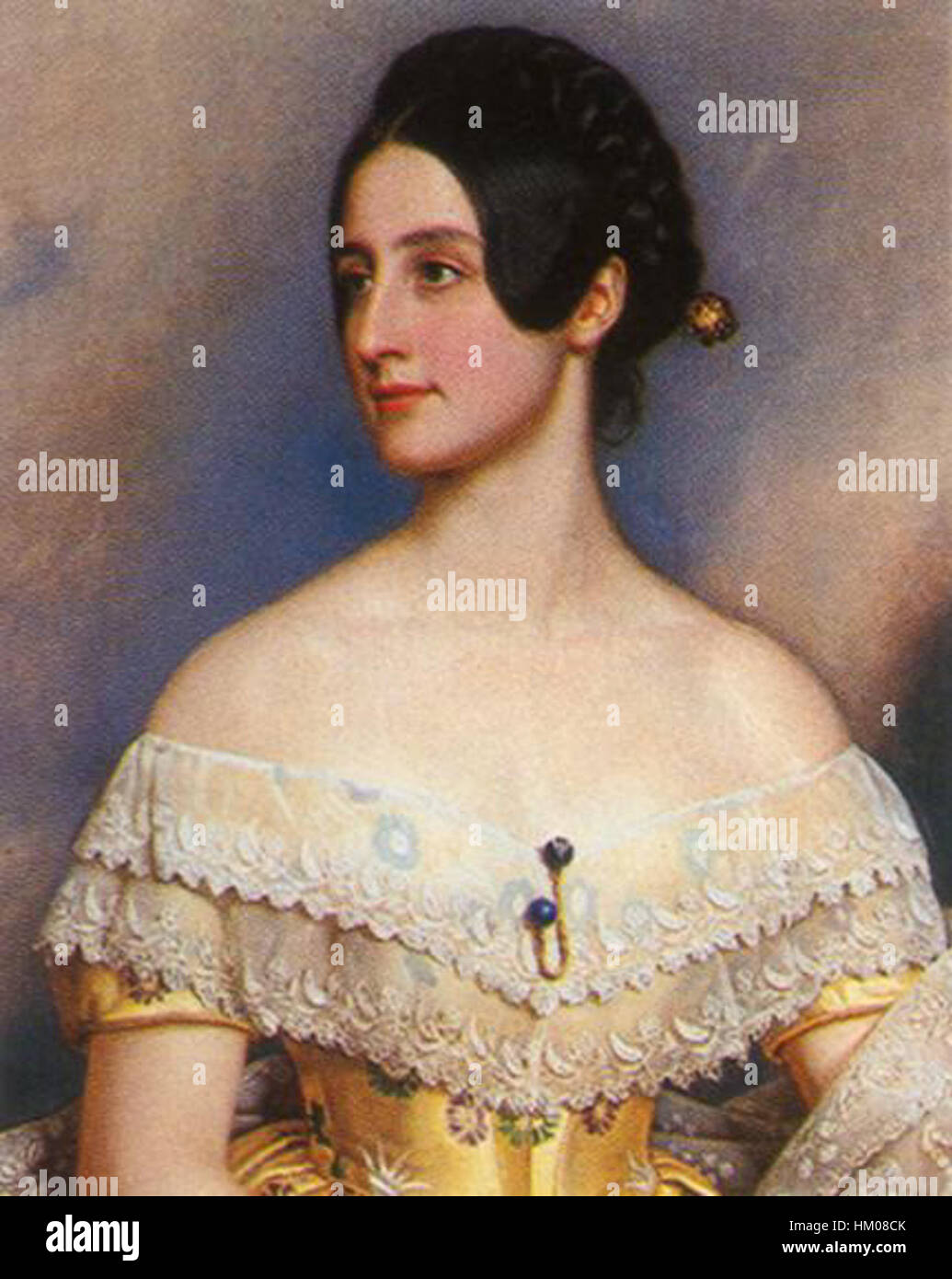 *Lady Emily Milbanke* (1844) by Joseph Stieler is a portrait painting ...