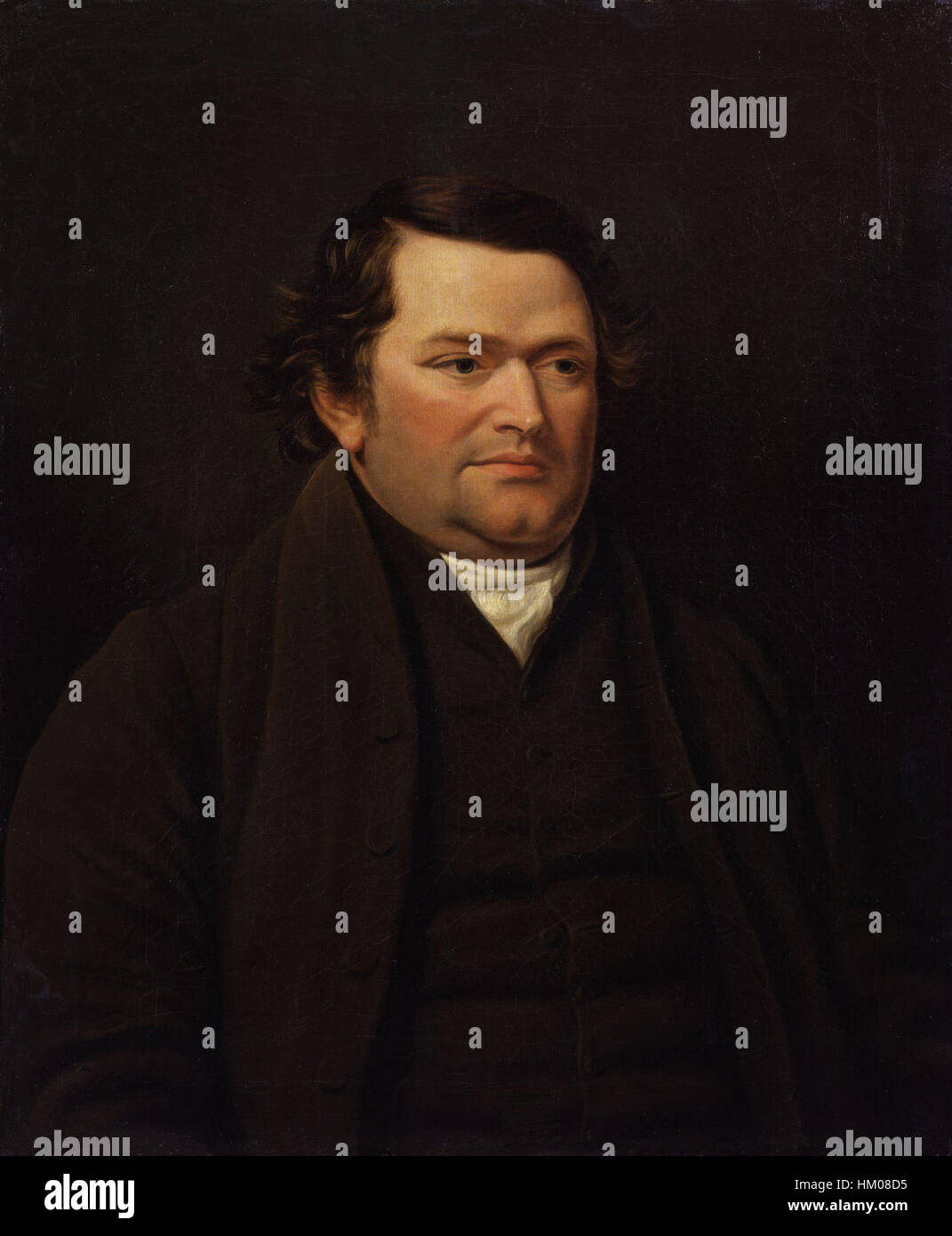 This portrait by John Hazlitt depicts Joseph Lancaster, an English ...