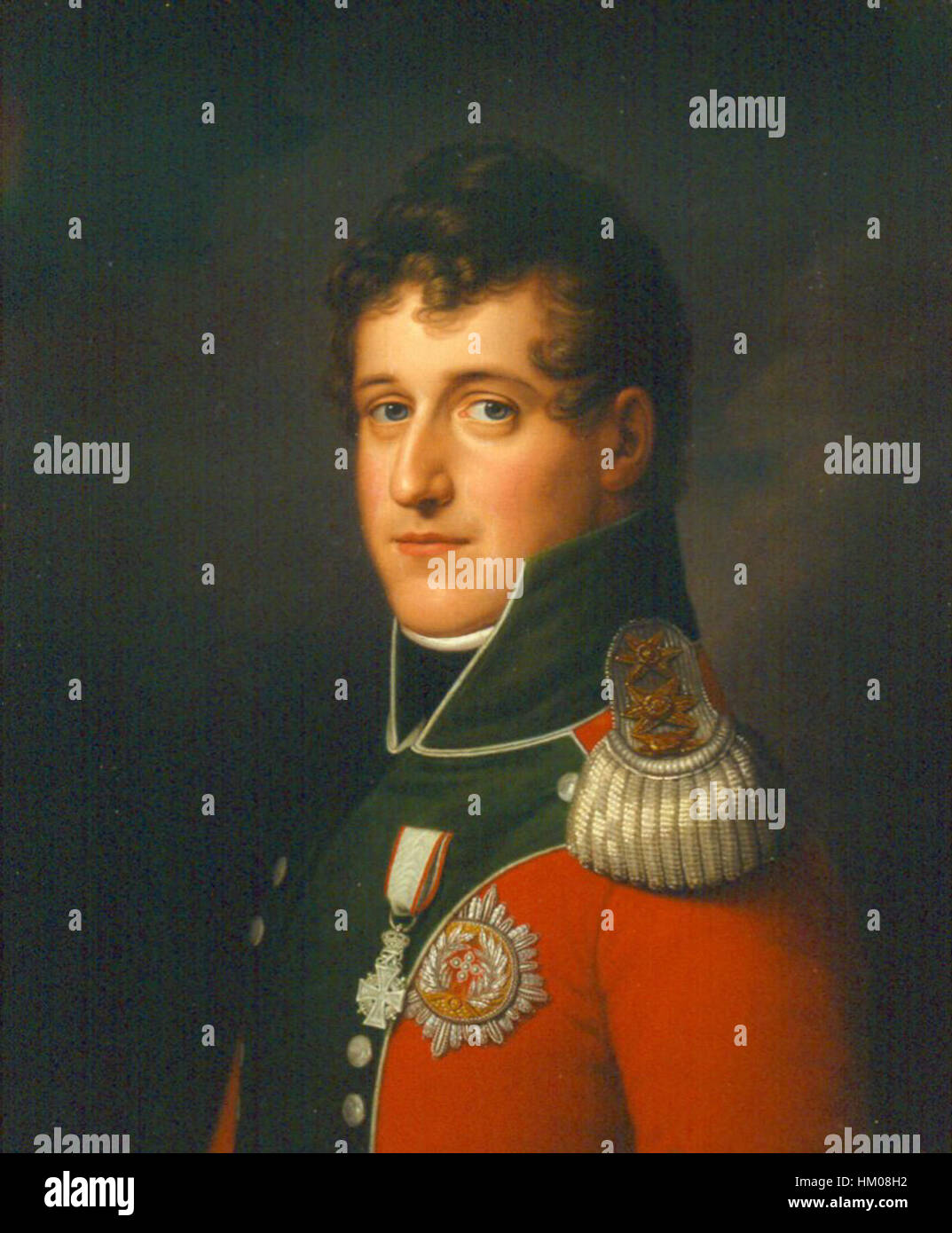 The portrait of King Christian VIII of Denmark captures his regal ...