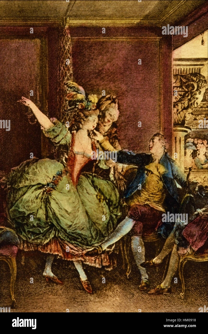 Jean Michel Moreau's 'La Petite Loge' captures an 18th-century French ...