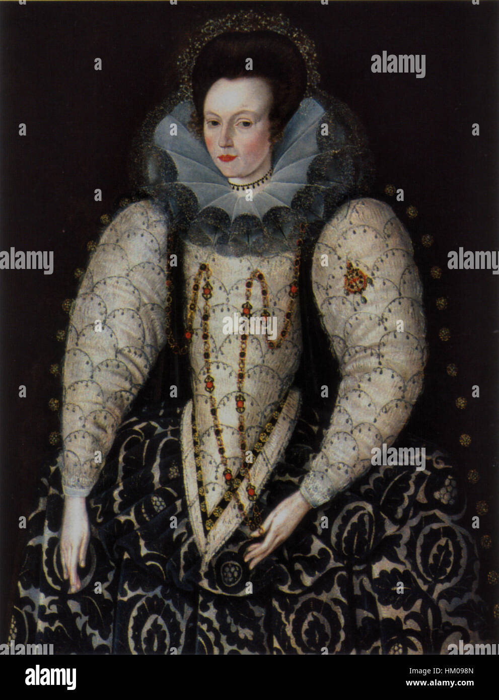 A 17th-century portrait by Robert Peake of Lady Frances Reynal, a ...