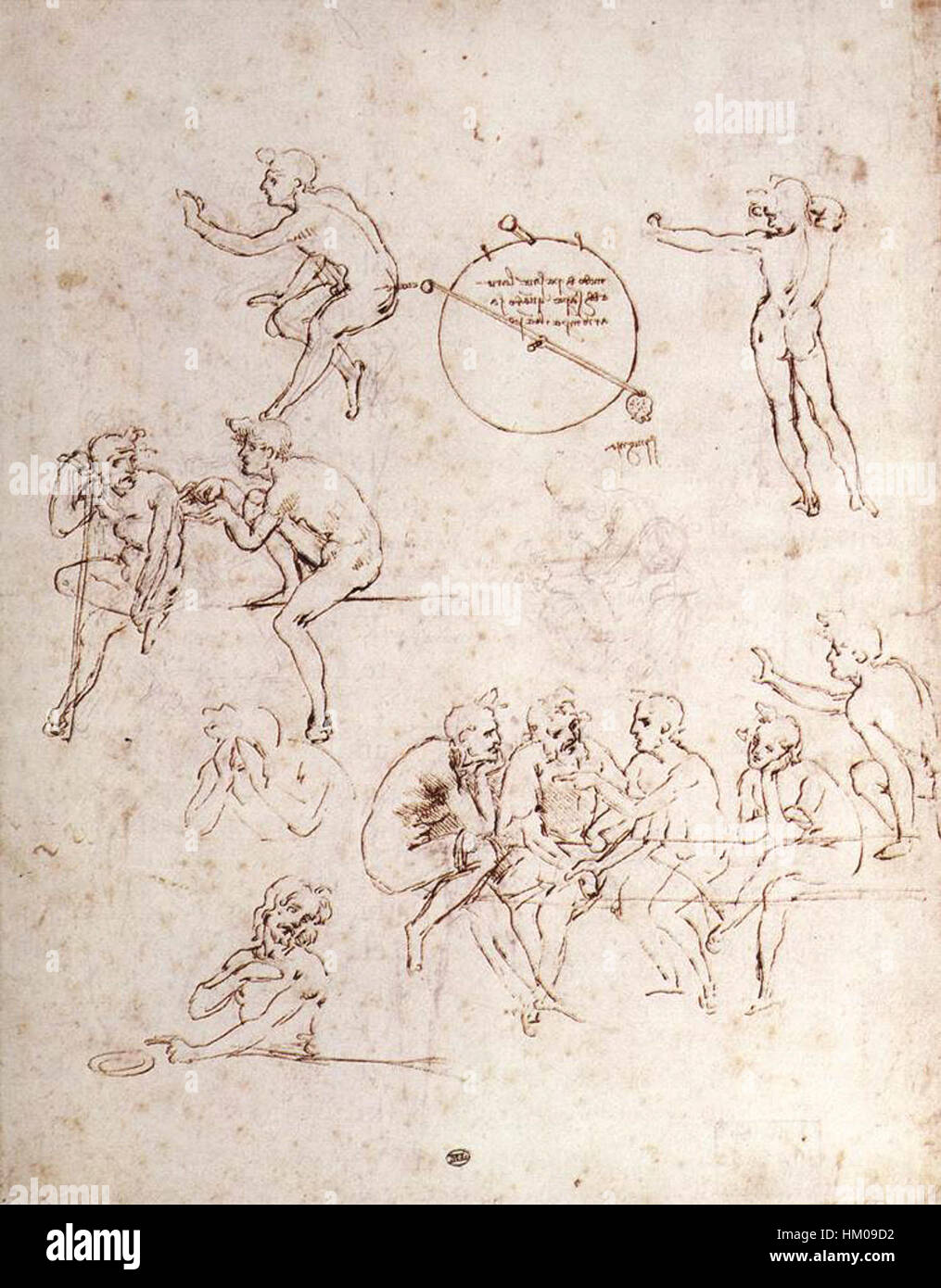 Leonardo da Vinci's figure studies represent his exploration of human ...