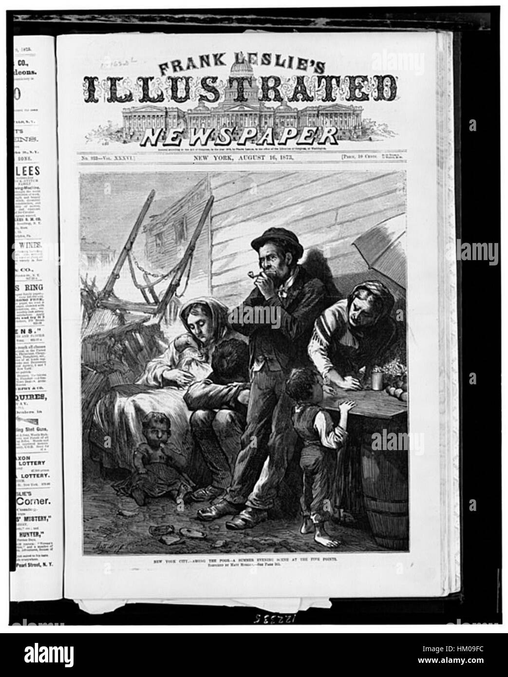 This historical image from 1873 depicts the Five Points area in New ...