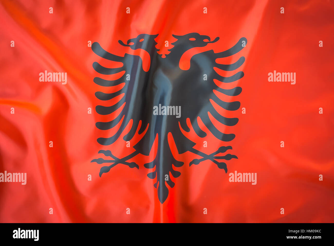 Flags of Albania Stock Photo - Alamy