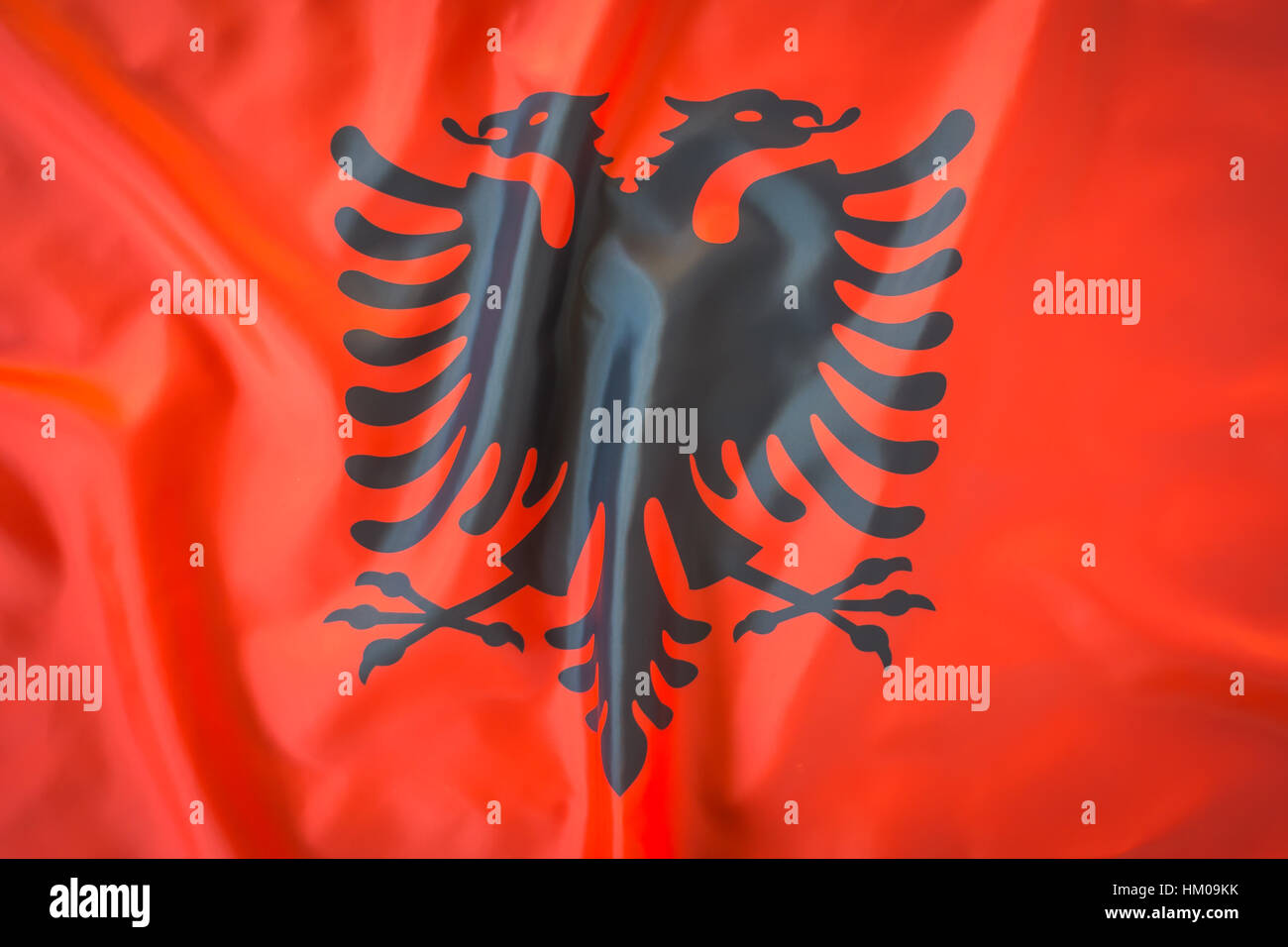 Flags of Albania Stock Photo - Alamy