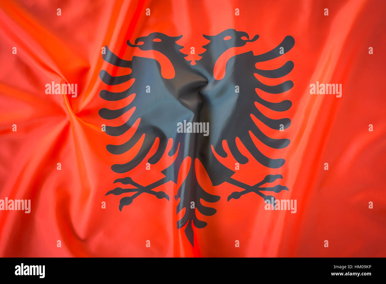Flags of Albania Stock Photo - Alamy