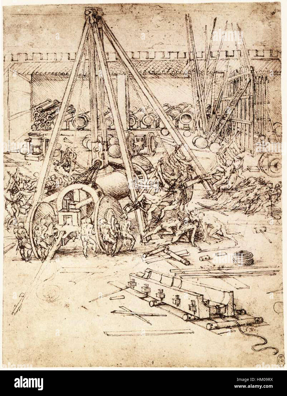 Machine drawings leonardo da vinci hi-res stock photography and images ...