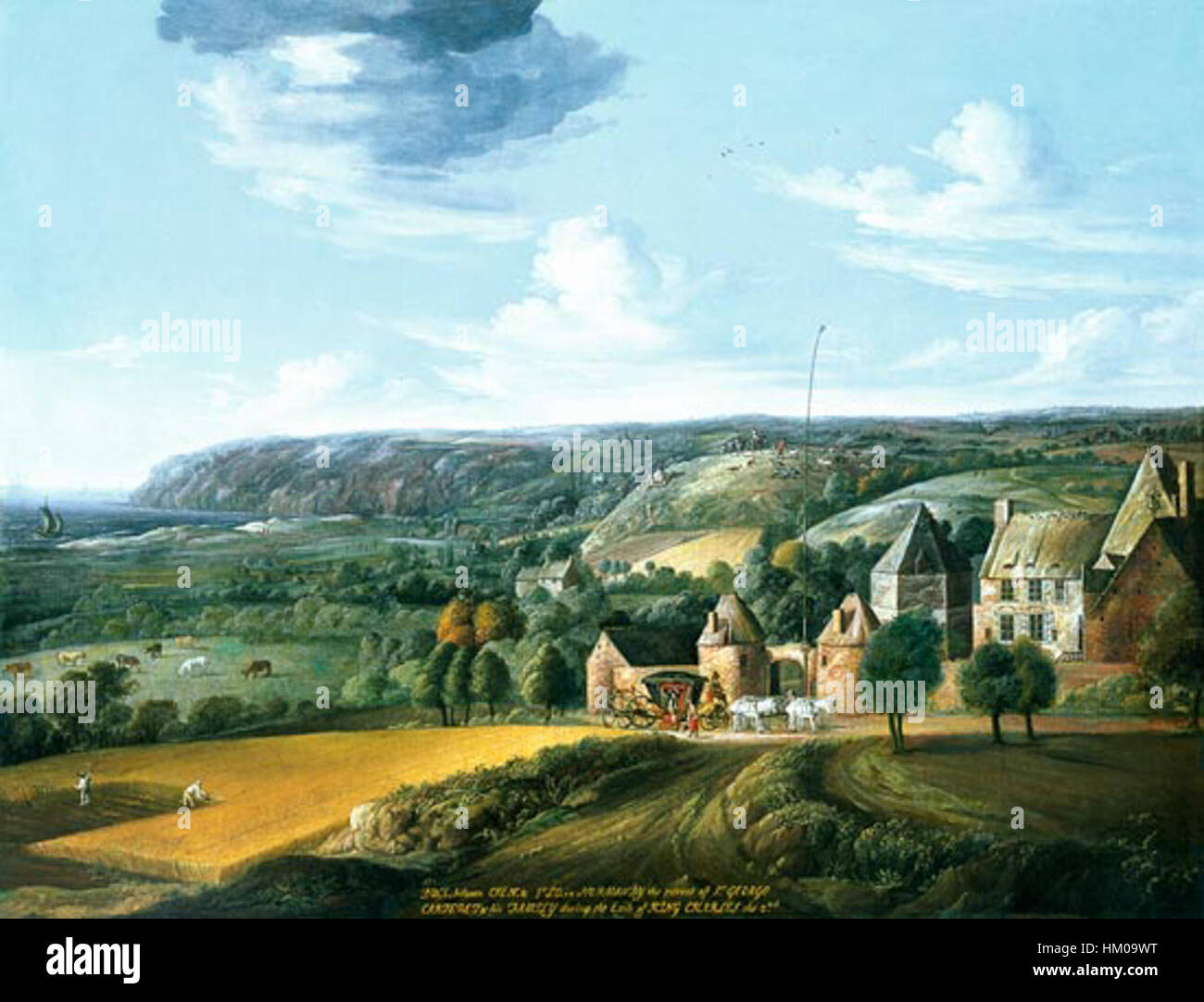 This 17th-century painting by Jan Griffier, titled 'Le Potrel par Jan ...