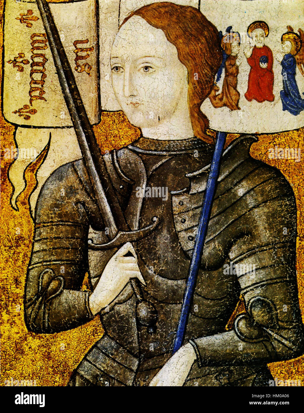 This miniature depiction of Joan of Arc highlights her noble and ...