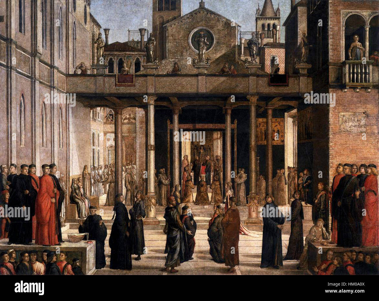 In this artwork by Lazzaro Bastiani, a sacred relic of the Holy Cross ...