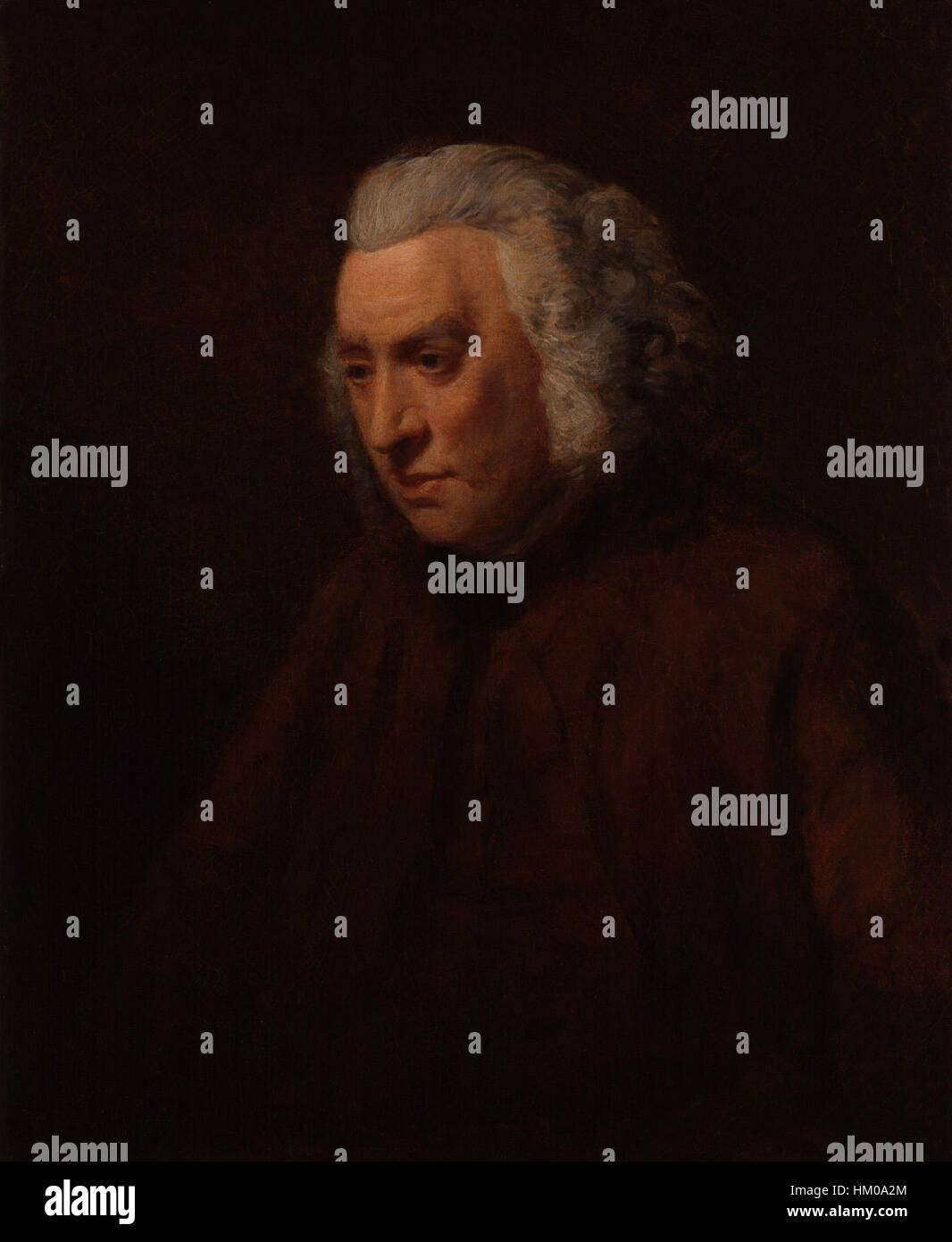 A portrait of Dr. Samuel Johnson, the renowned English writer, painted ...