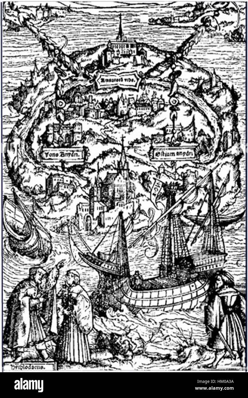 'Utopia' is an artwork depicting an idealized, perfect world through ...