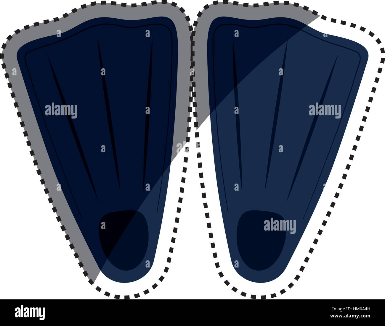 Diving fins isolated icon vector illustration graphic design Stock ...