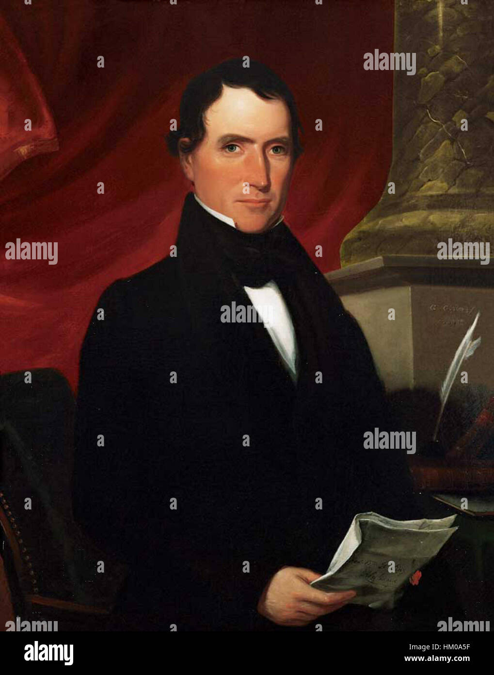 This 1839 portrait of William Rufus DeVane King depicts the American ...