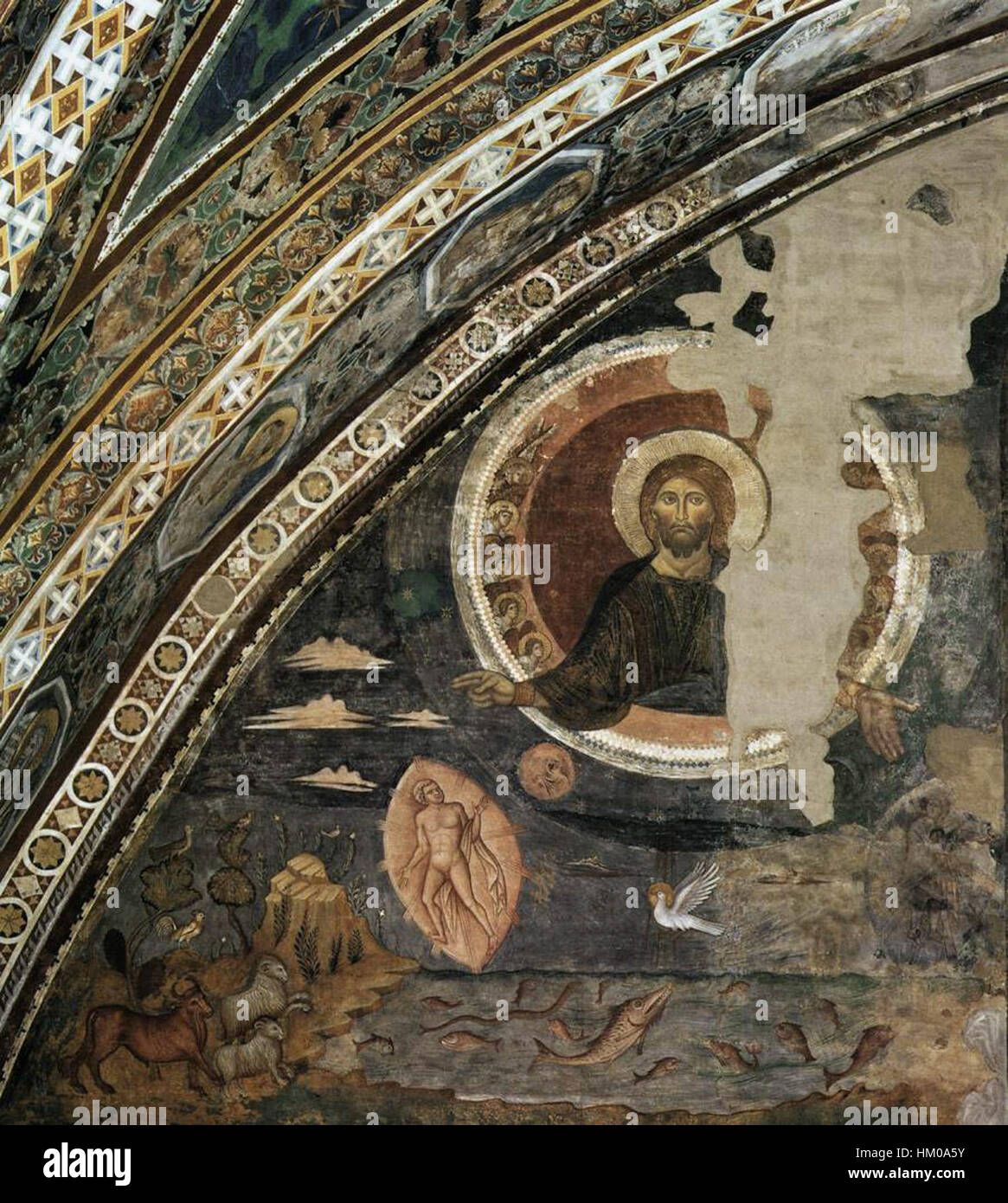 'Creation of the World' by Jacopo Torriti, an iconic medieval fresco ...
