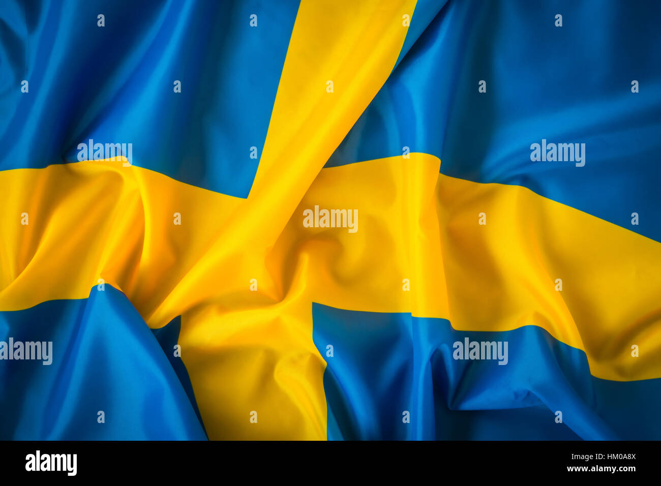Flags of Sweden Stock Photo - Alamy