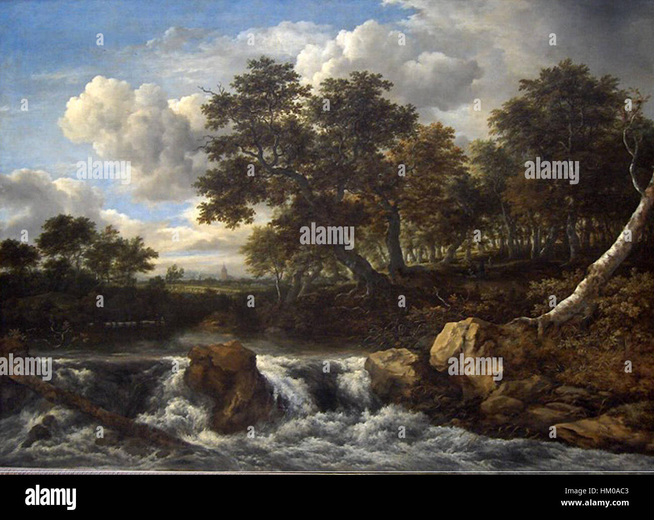 'Landschap met Waterval' (Landscape with Waterfall) by Jacob van ...