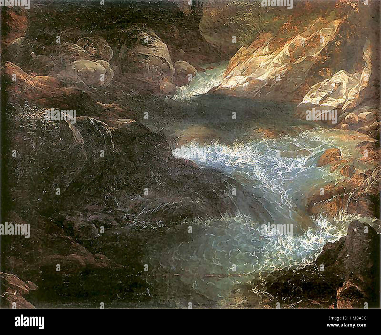 Jan Nepomucen Glowacki's 1840 painting 'Potok Gorski' captures the ...