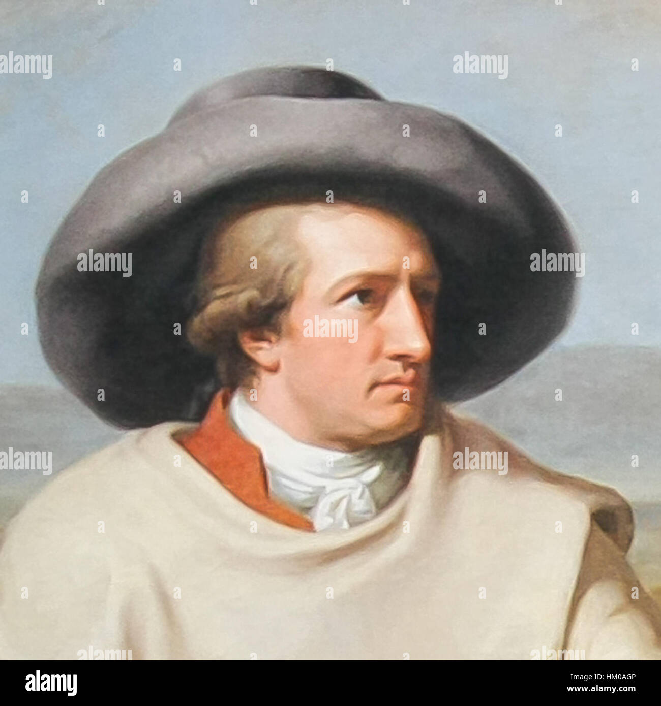 This 19th-century painting, 'Goethe in der Campagna', depicts the ...