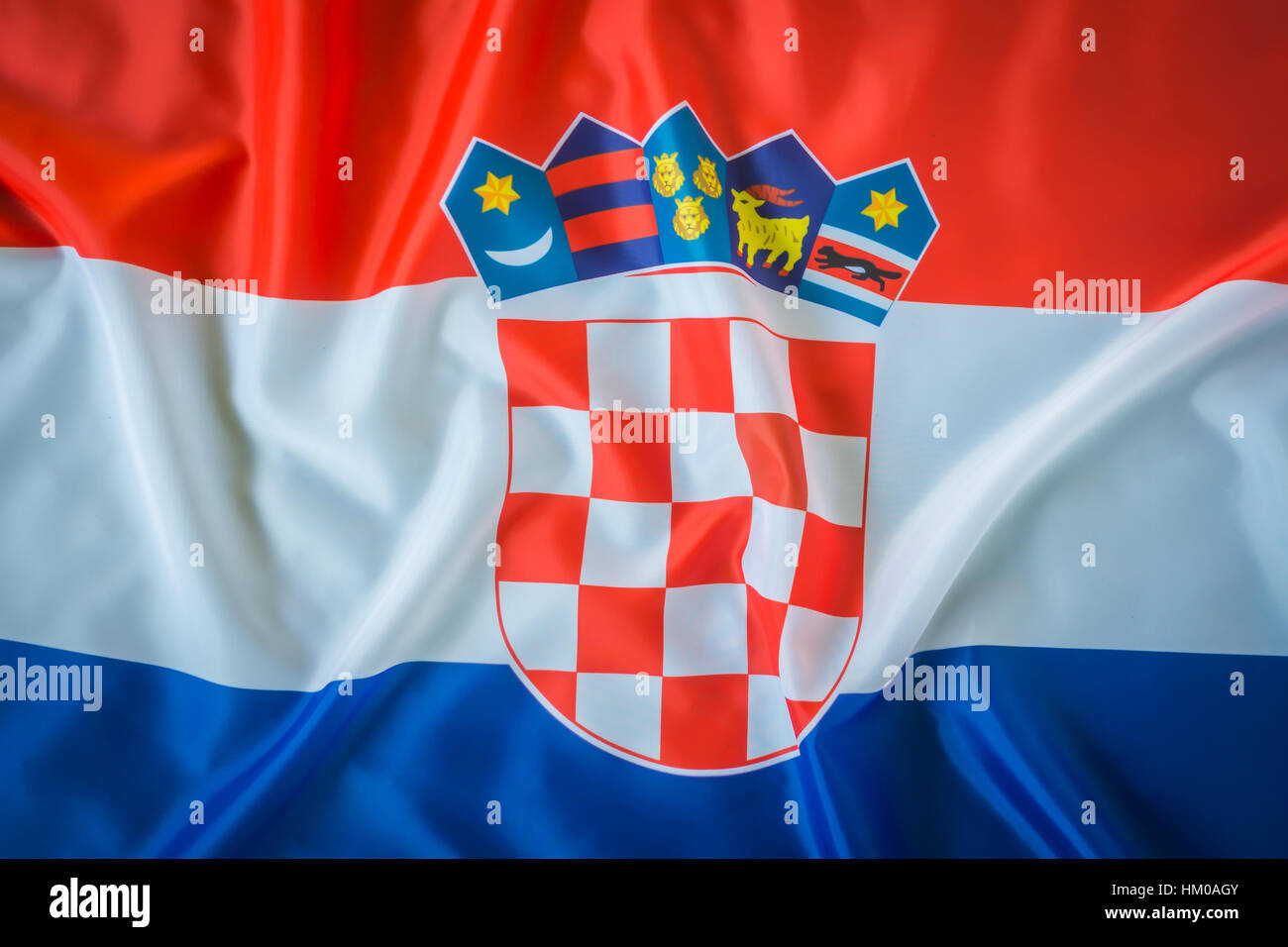 Flags of Croatia Stock Photo - Alamy