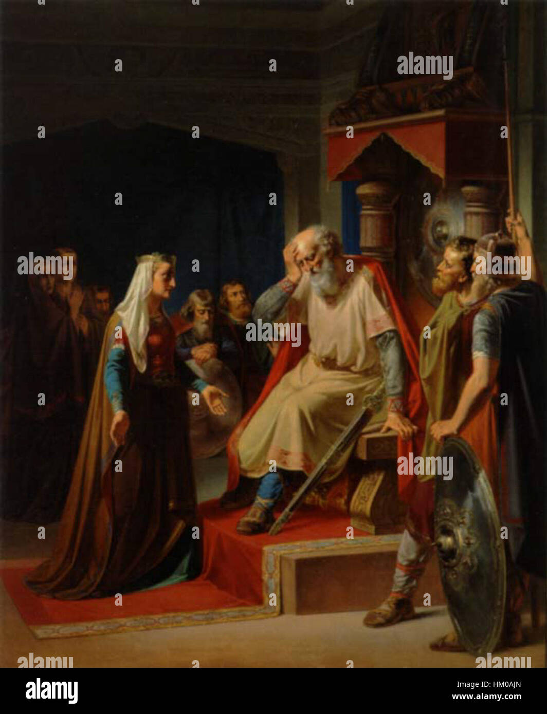 This piece titled 'Gorm-the-old' is a historical representation, likely ...