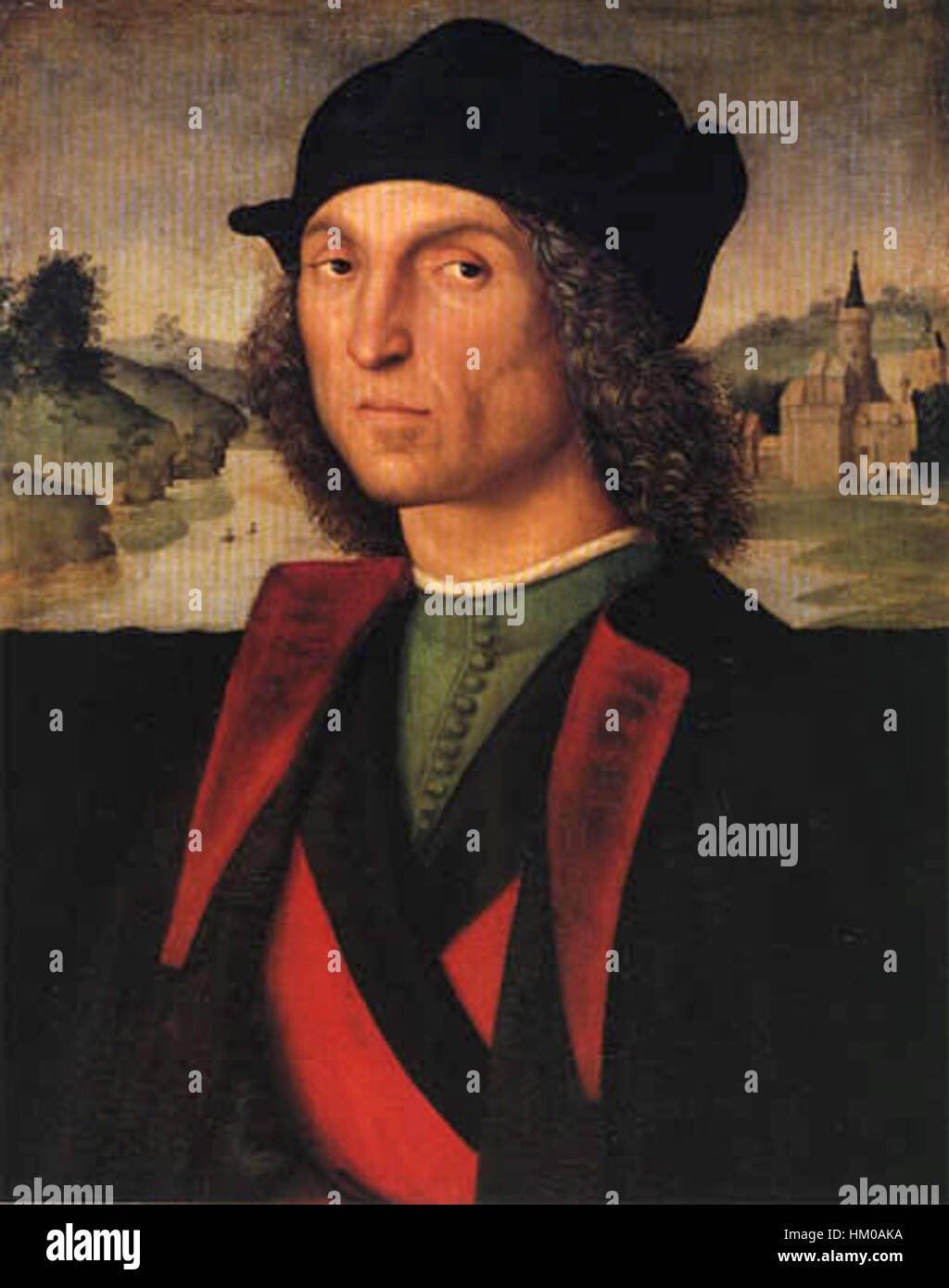 This portrait of Guidobaldo Montefeltro, a Duke of Urbino, is a ...