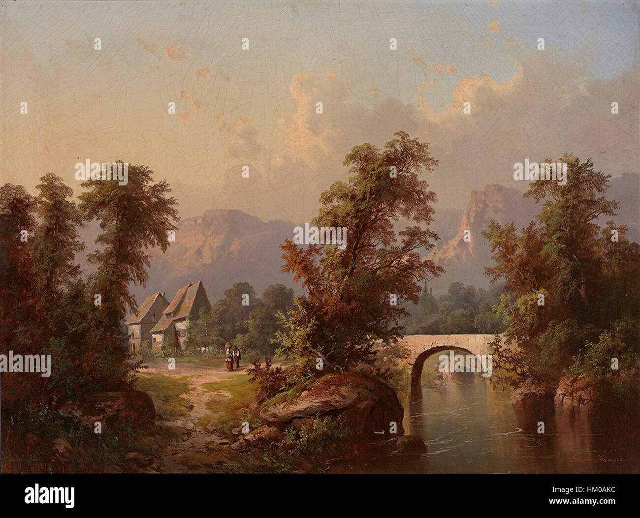 'Aus Tirol' by Guido Hampe is a painting reflecting the stunning Alpine ...