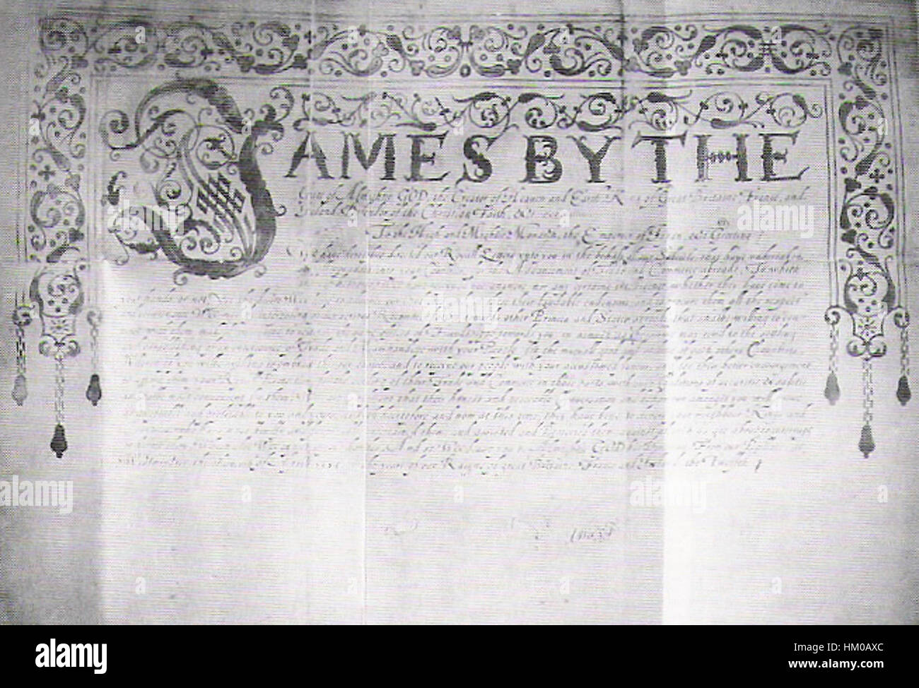 The 'King James Letter' artwork references the historical period of ...
