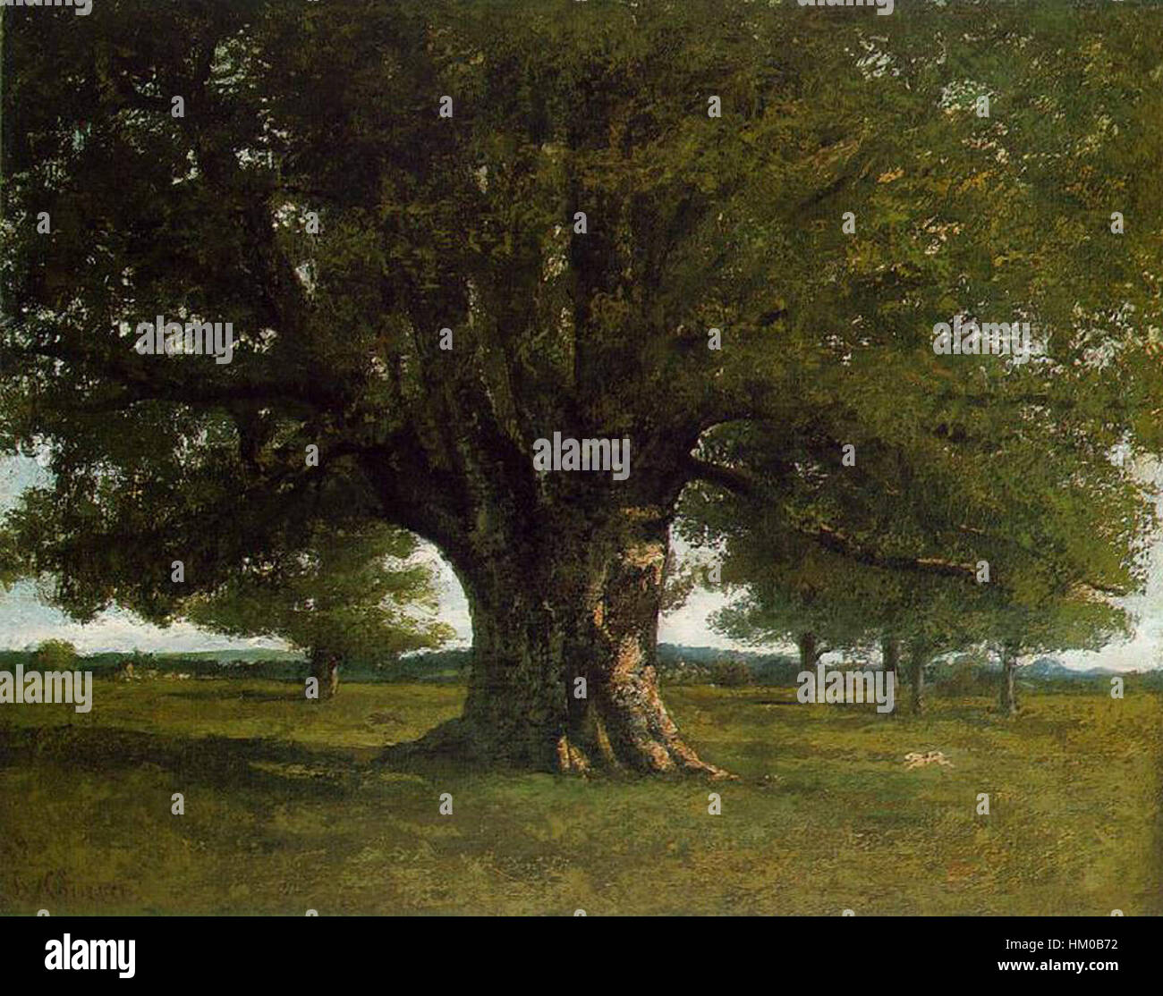 Gustave Courbet - The Oak at Flagey (The Oak of Vercingetorix ...
