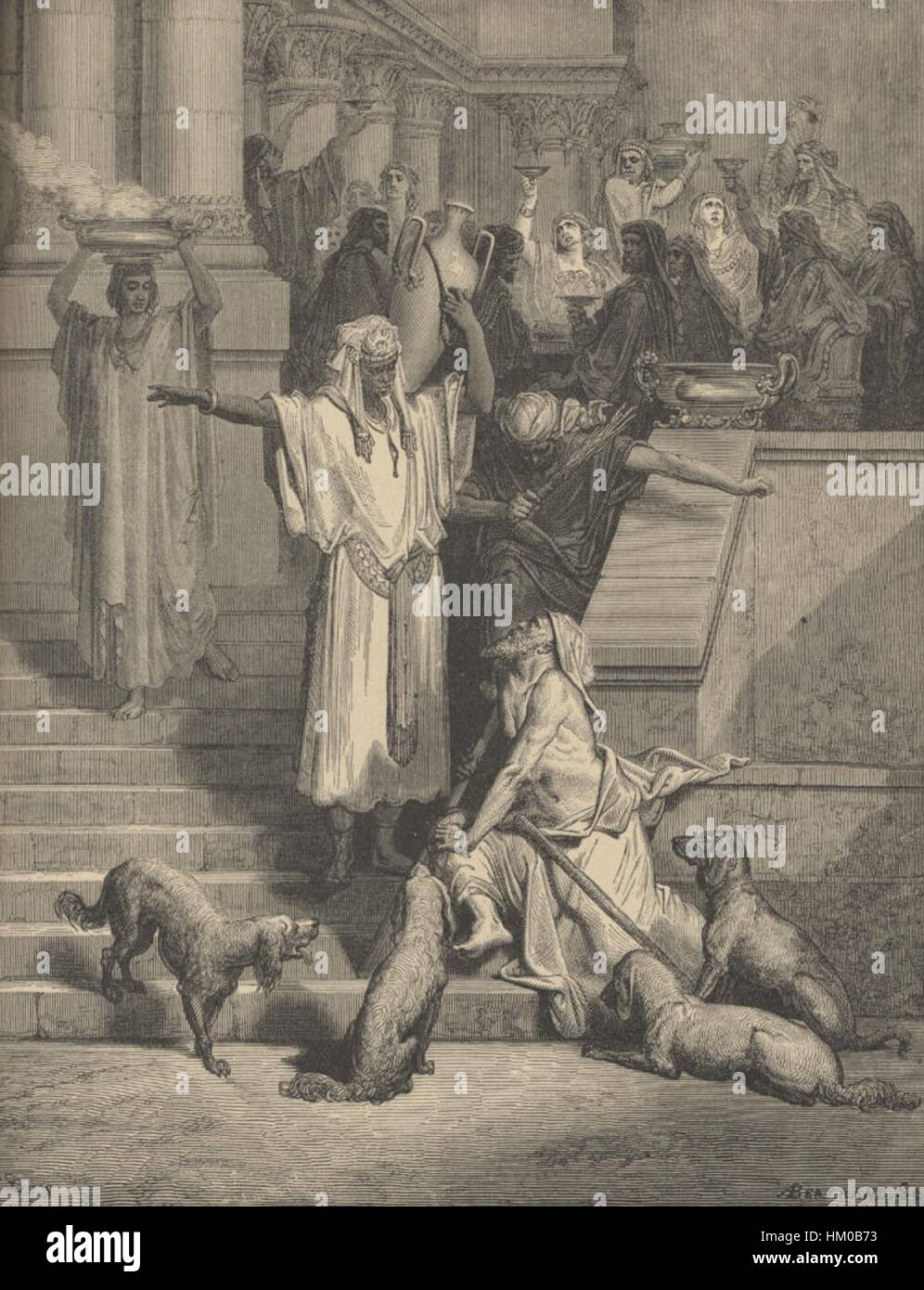 Gustave DorÃ©â€™s illustration of 'Lazarus and the Rich Man' vividly ...