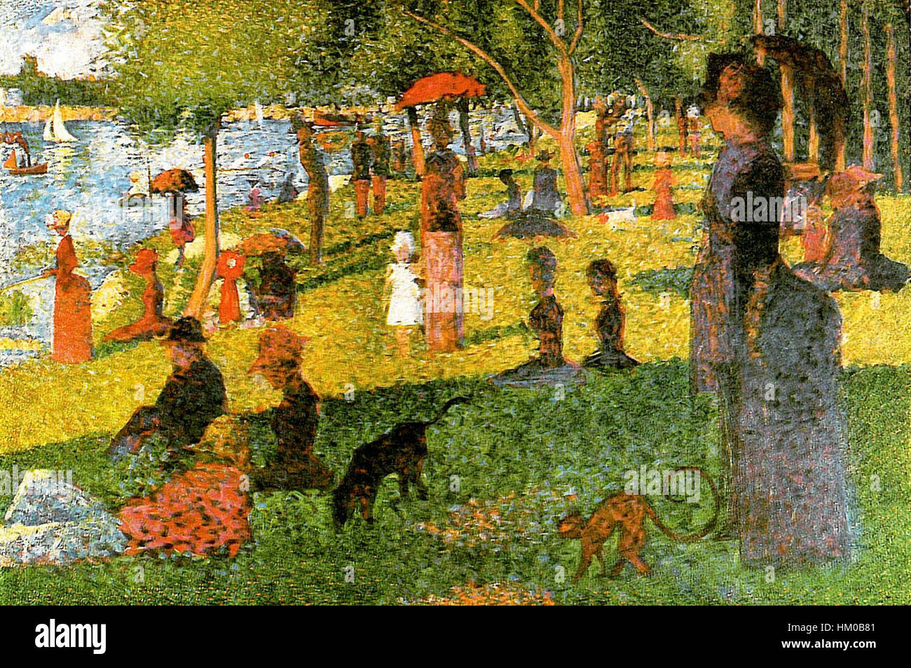 The final study for Georges Seurat's famous painting 'A Sunday ...