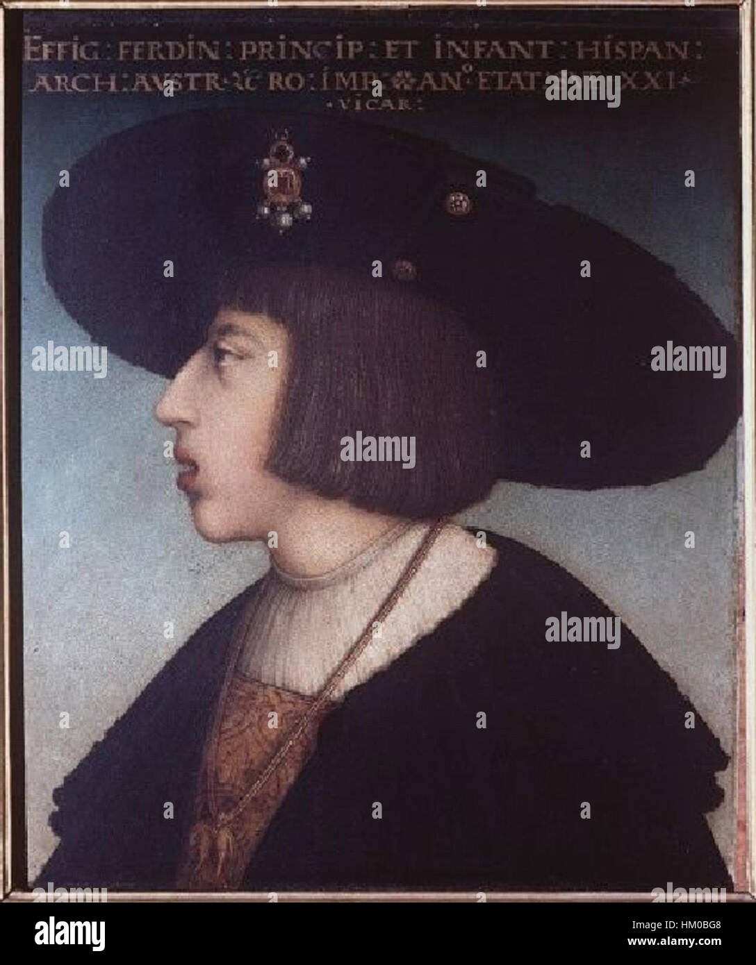 A portrait by Hans Maler of Ferdinand I of Habsburg, a key figure of ...