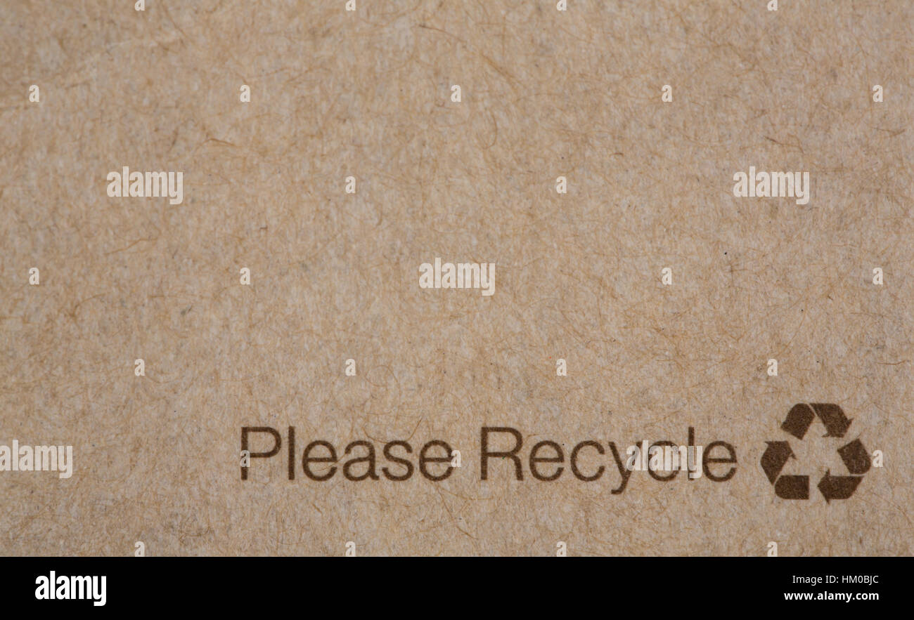 Cardboard sheet of recycle paper Stock Photo - Alamy