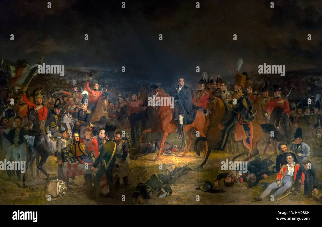 Battle of Waterloo, by Jan Willem Pieneman, 1824, oil on canvas ...