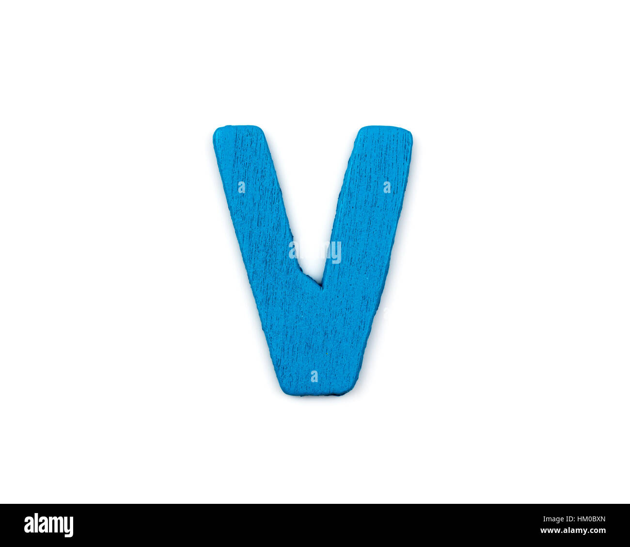 Colorful wooden alphabet letter on white background ,V Stock Photo - Alamy