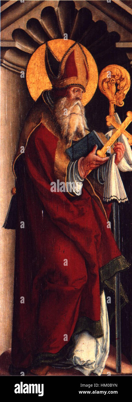'Heiliger Bischof' (Holy Bishop) is a religious artwork, depicting a ...