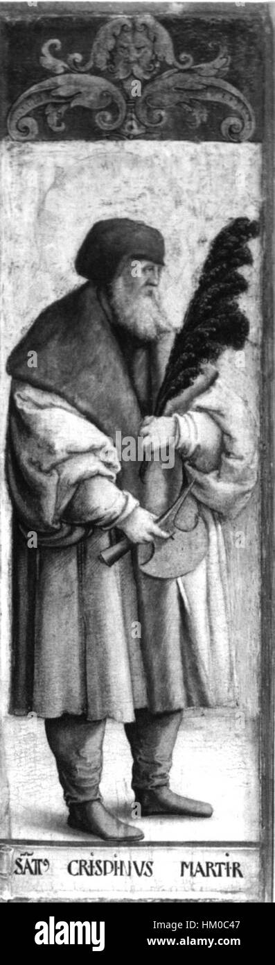 'Heiliger Crispinus' is a religious artwork that portrays Saint ...