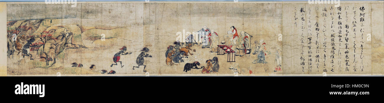 The 'Hungry Ghosts Scroll' from Kyoto is a Japanese art piece ...
