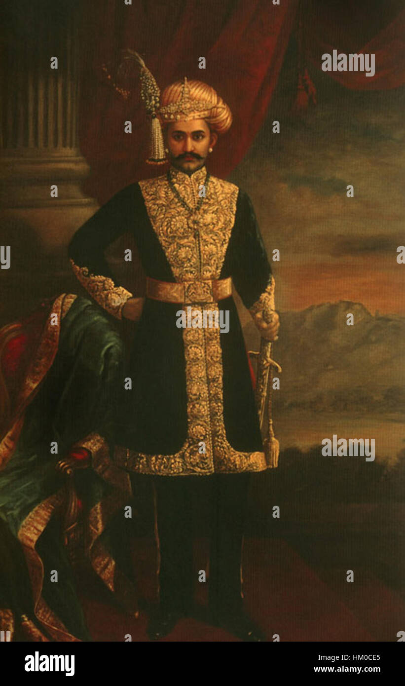 The work of art attributed to HH Sri Chamarajendra Wadiyar features a ...