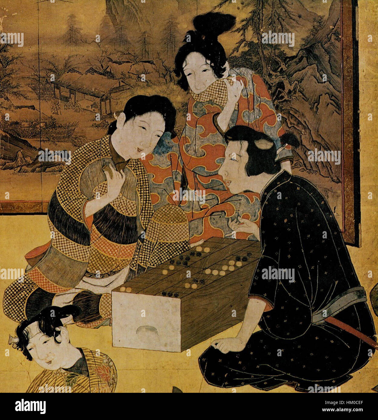 Hikone Sugoroku is a traditional Japanese board game depicting various ...