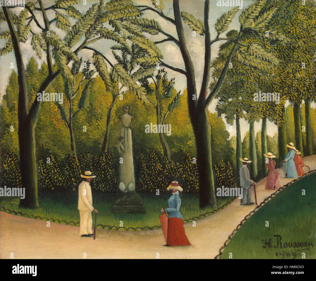 Henri Rousseau's '003' is a striking example of his signature primitive ...
