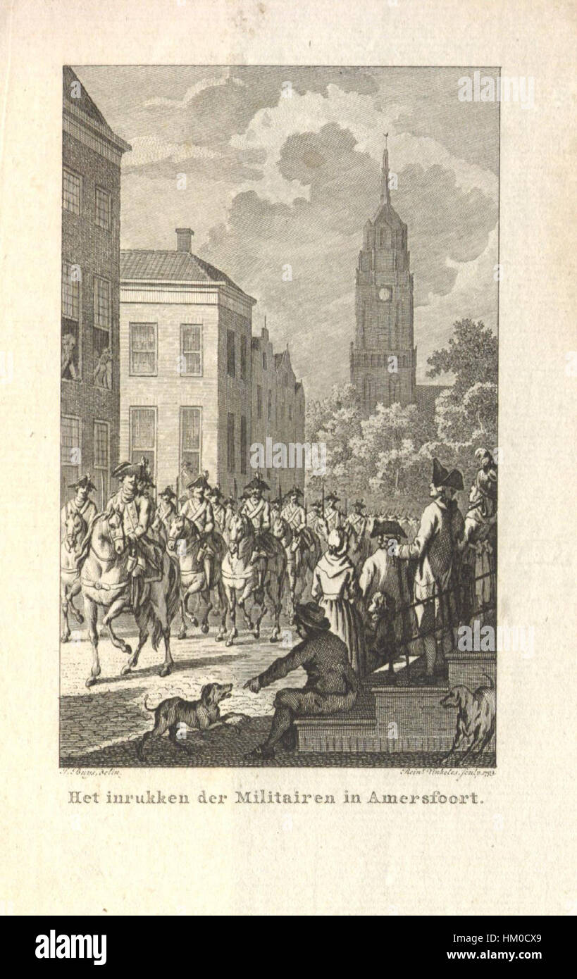 This 1793 painting, 'Het inrukken der Militairen in Amersfoort ...