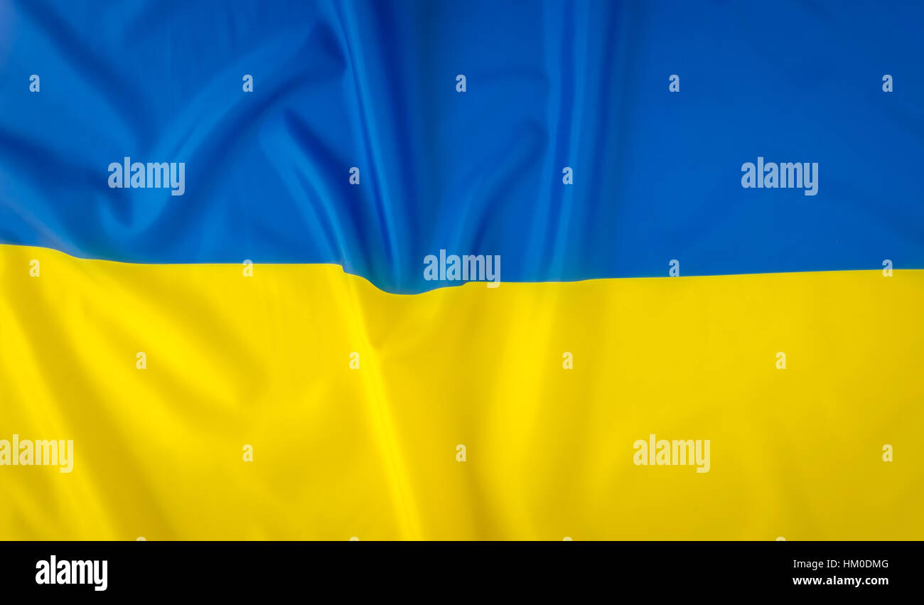 Flags of Ukraine Stock Photo - Alamy