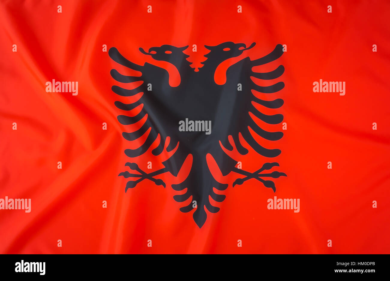 Flags of Albania Stock Photo - Alamy