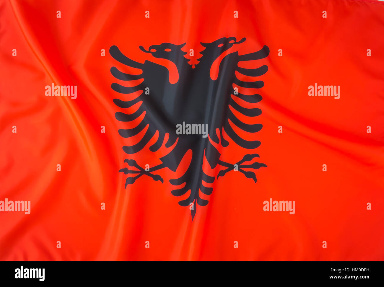 Flags of Albania Stock Photo - Alamy