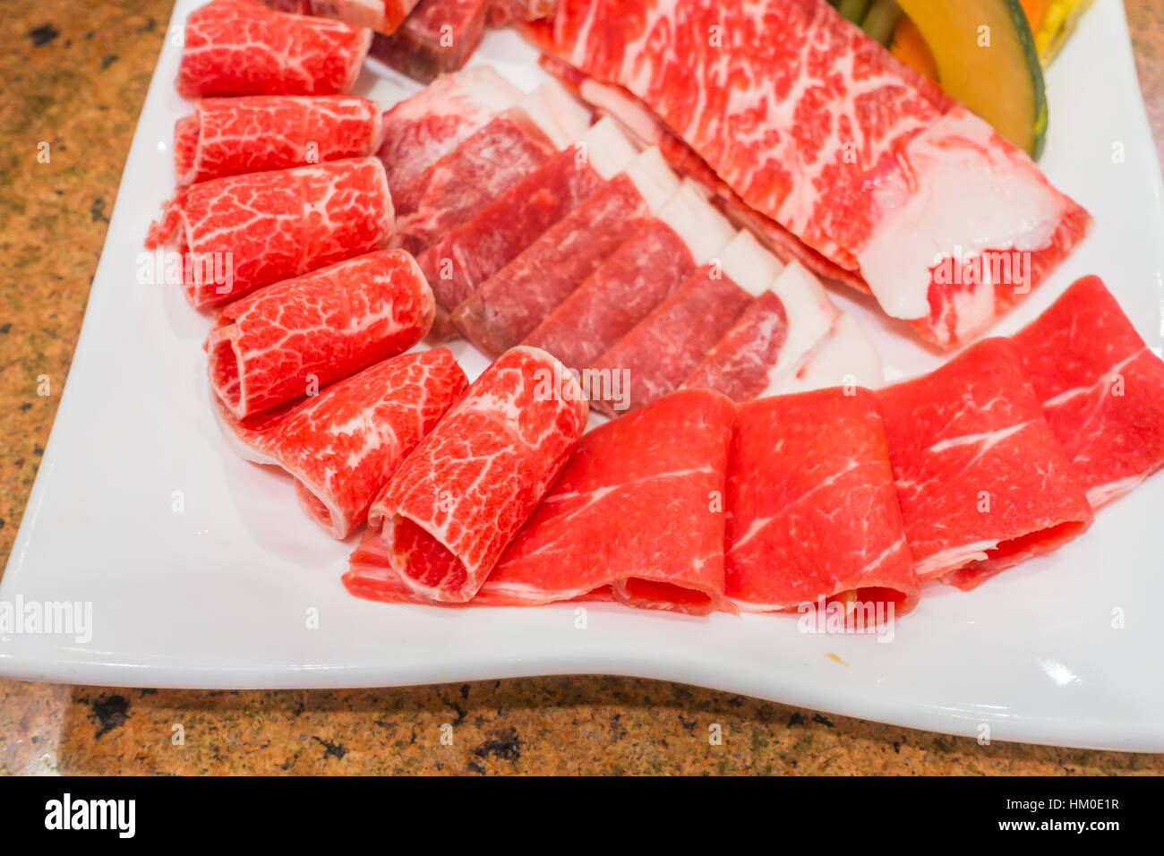 Raw fresh beef Stock Photo - Alamy